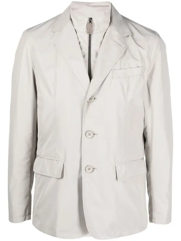 Herno Buttoned-up Single-breasted Blazer