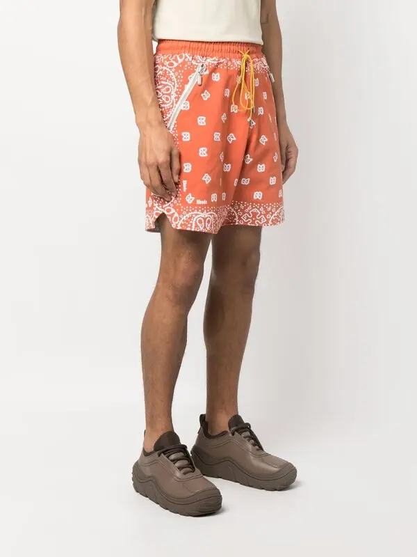 Rhude Graphic Print Track Shorts