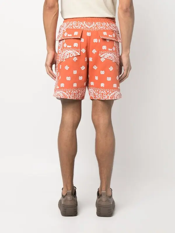 Rhude Graphic Print Track Shorts