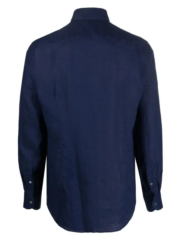 Corneliani Long Sleeve Linen Shirt