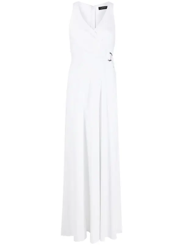 Ralph Lauren Sleeveless Wrap-detail Long Dress