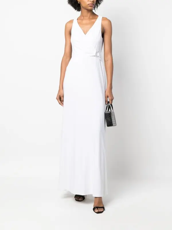Ralph Lauren Sleeveless Wrap-detail Long Dress