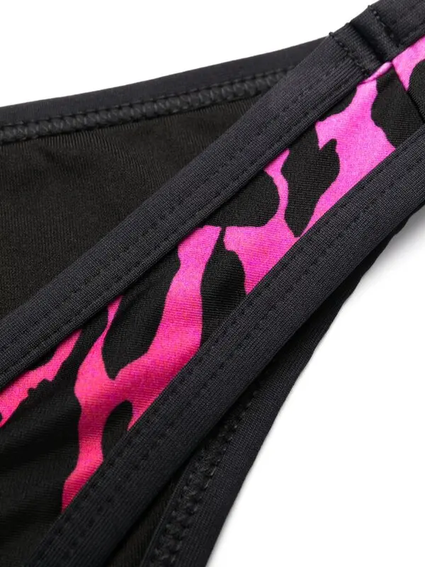 Attico Gradient Animal Print Bikini