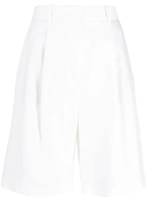 Fabiana Filippi High-waisted Knee-length Shorts - White