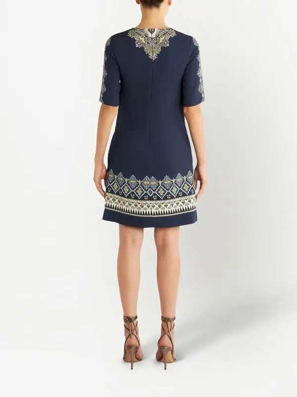 Etro Embroidered-design Short-sleeve Dress