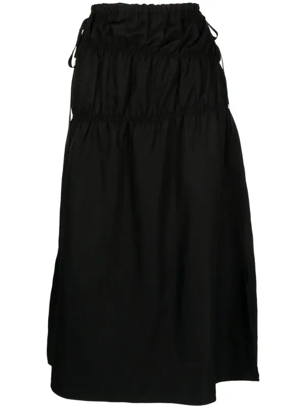 Goen.j Midi Straight Skirt - Black
