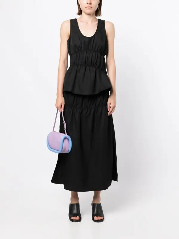 Goen.j Midi Straight Skirt - Black