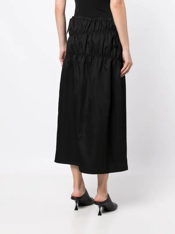 Goen.j Midi Straight Skirt - Black