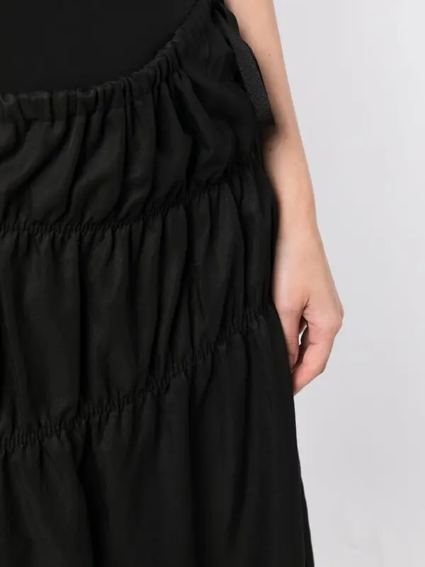 Goen.j Midi Straight Skirt - Black