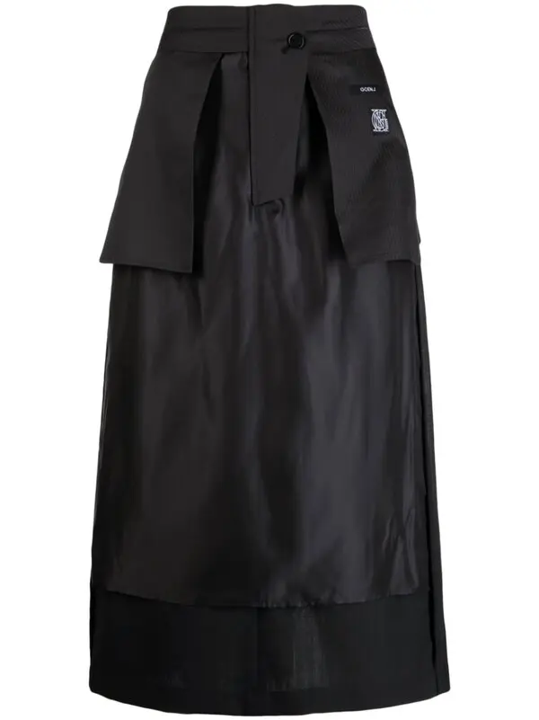 Goen.j Inside-out Midi Skirt