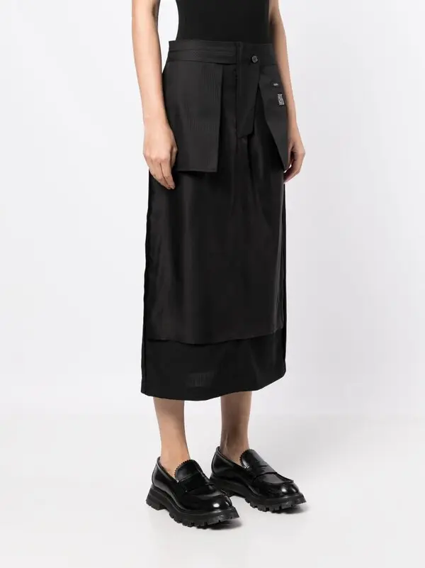 Goen.j Inside-out Midi Skirt