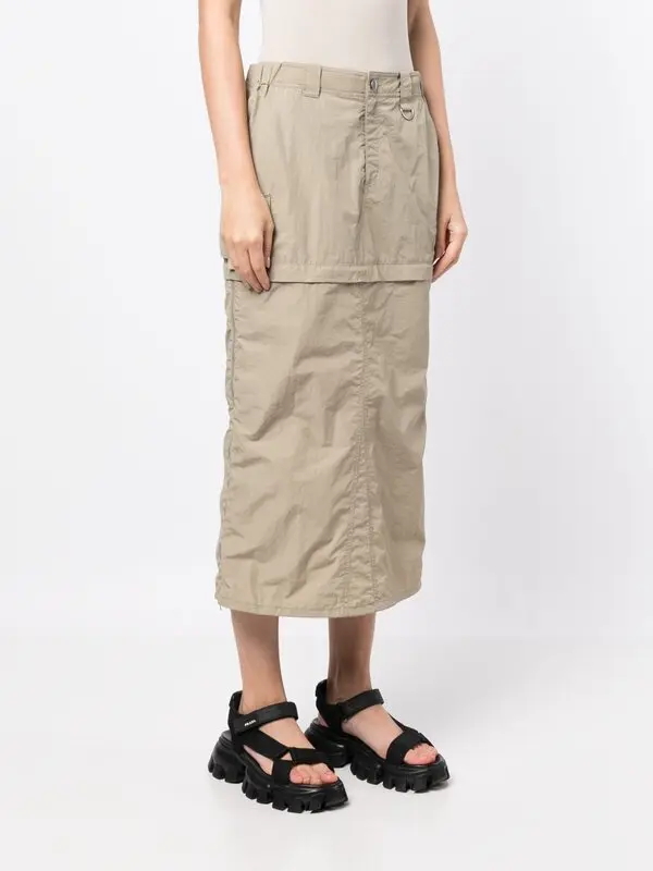 Goen.j 3-way Cargo Skirt - Brown