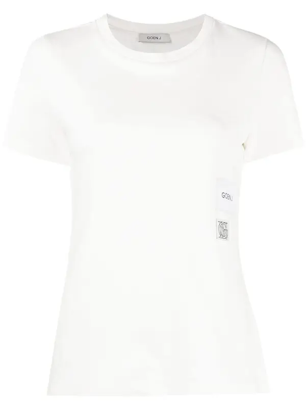 Goen.j Logo-print T-shirt - White