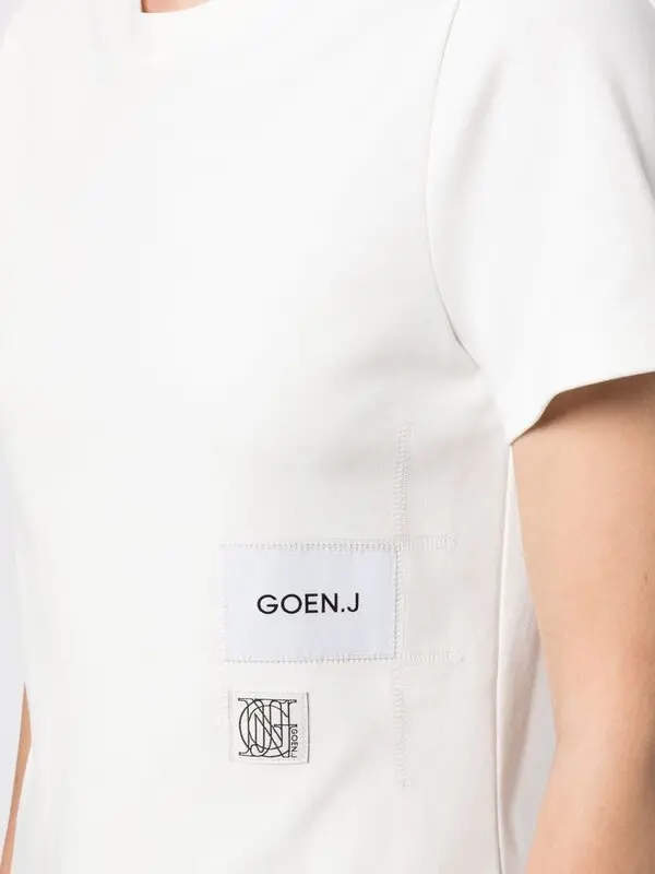 Goen.j Logo-print T-shirt - White