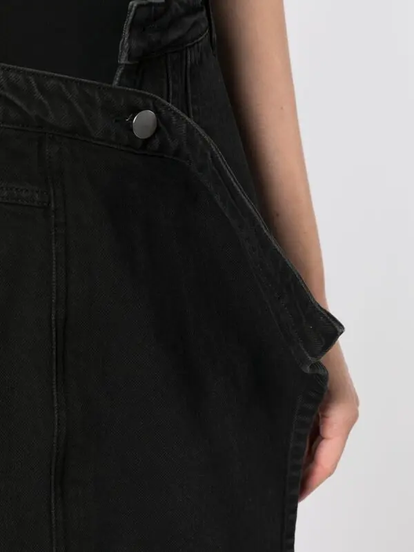 Goen.j Asymmetric Denim Skirt