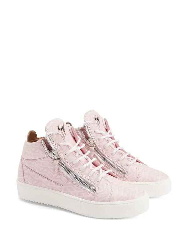 GIUSEPPE ZANOTTI Kriss Monogram Sneakers - Pink