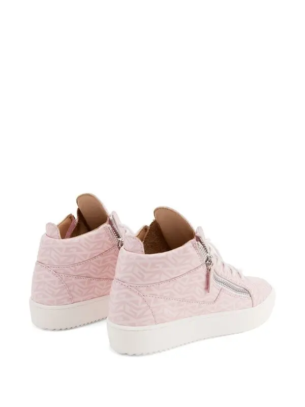 GIUSEPPE ZANOTTI Kriss Monogram Sneakers - Pink