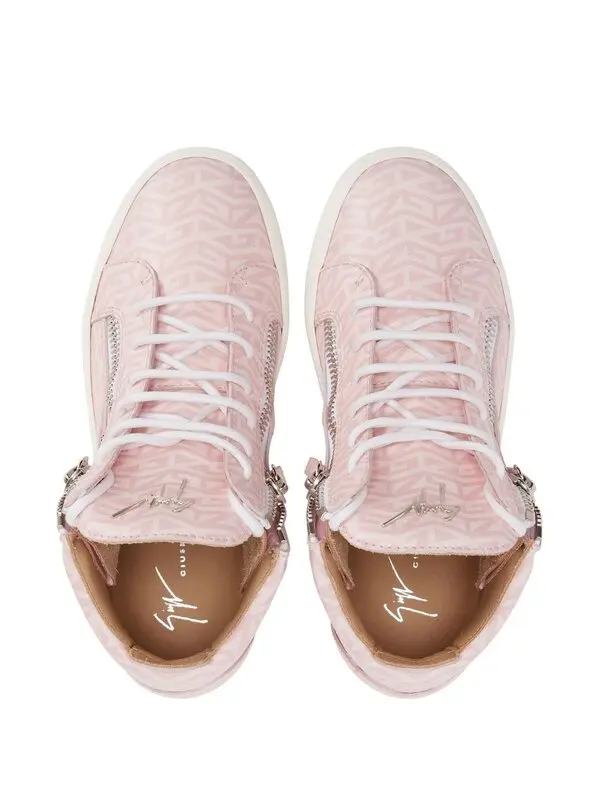 GIUSEPPE ZANOTTI Kriss Monogram Sneakers - Pink