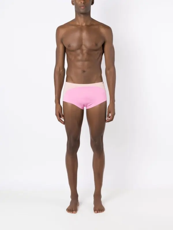 AMIR SLAMA Panelled Swim Trunks