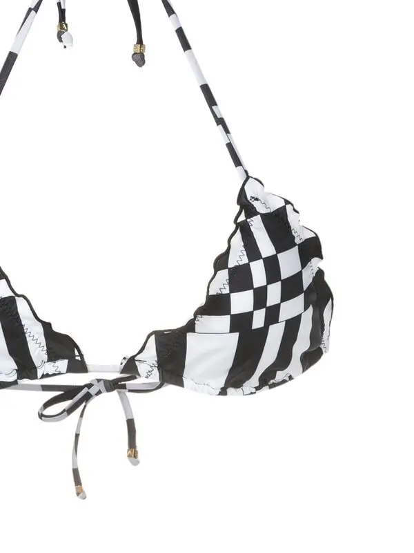AMIR SLAMA Geometric-print Bikini