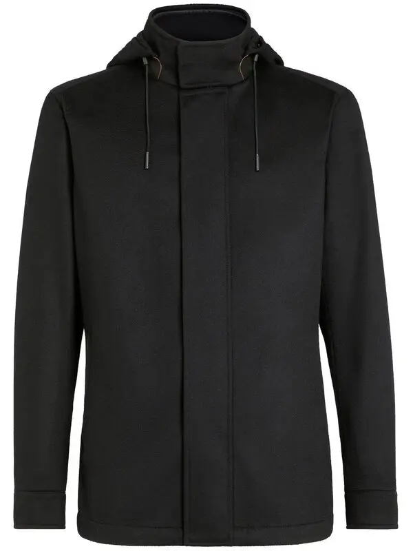 Zegna Elements Cima Oasi Cashmere Over Jacket - Black