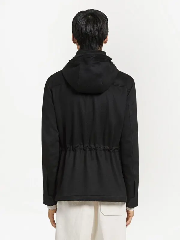Zegna Elements Cima Oasi Cashmere Over Jacket - Black