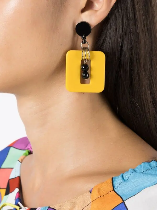 AMIR SLAMA Asymmetric Drop Earrings