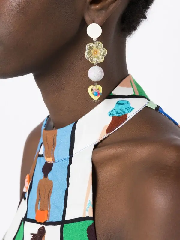 AMIR SLAMA Charm-detail Drop Earrings