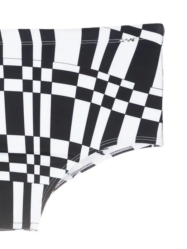 AMIR SLAMA Geometric-print Swim Trunks