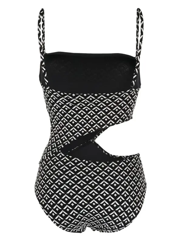 Solid & Striped The Cameron Geometric-pattern Swimsuit