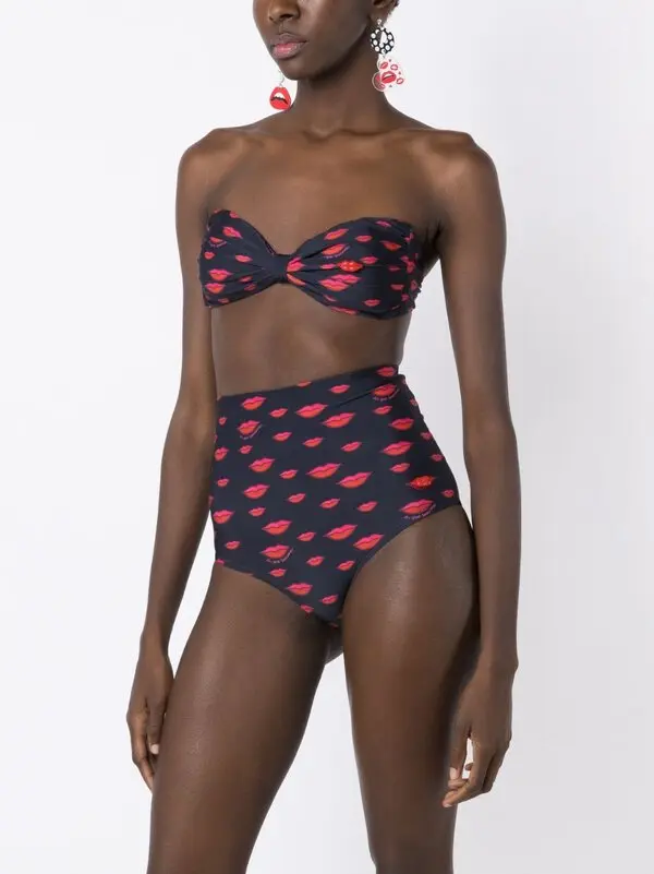 AMIR SLAMA Lip-print Bikini