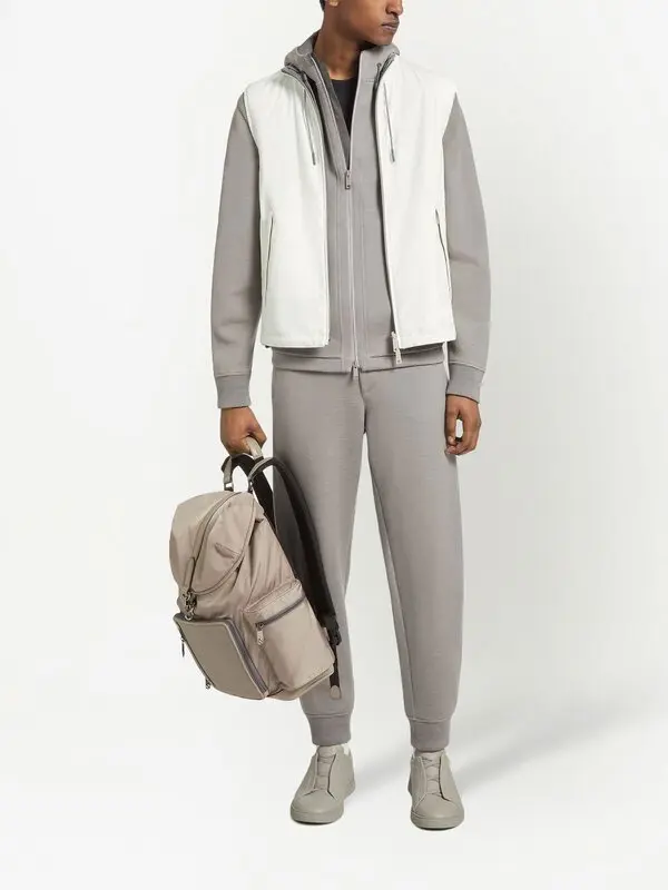 Zegna Reversible Zip-up Vest - White