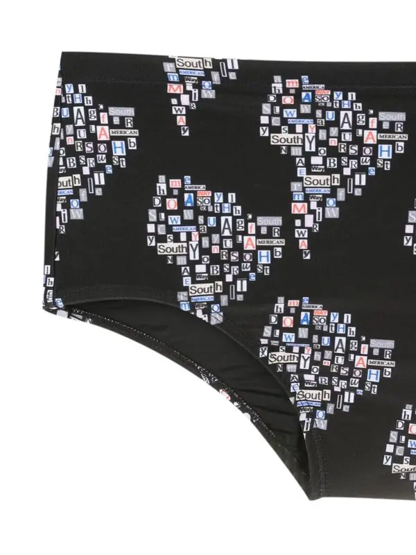 AMIR SLAMA Graphic-print Swim Trunks