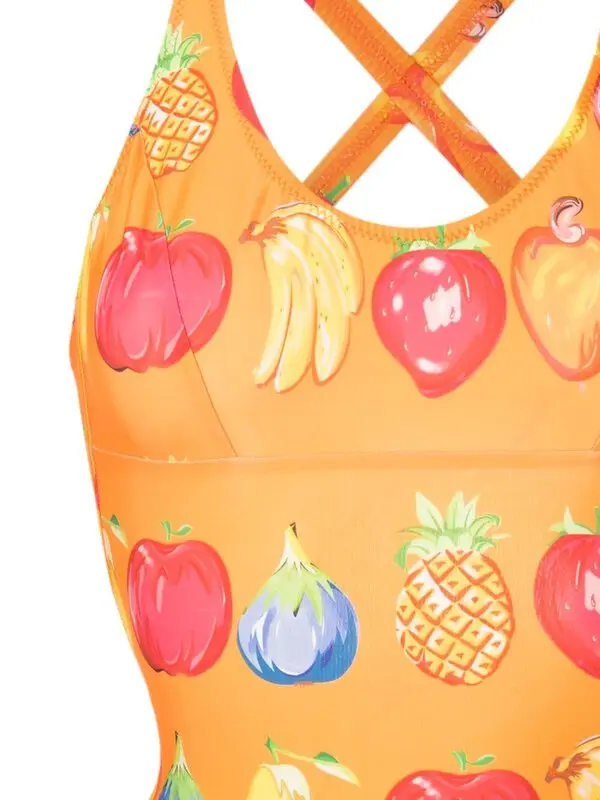 AMIR SLAMA Fruit-print Swimsuit