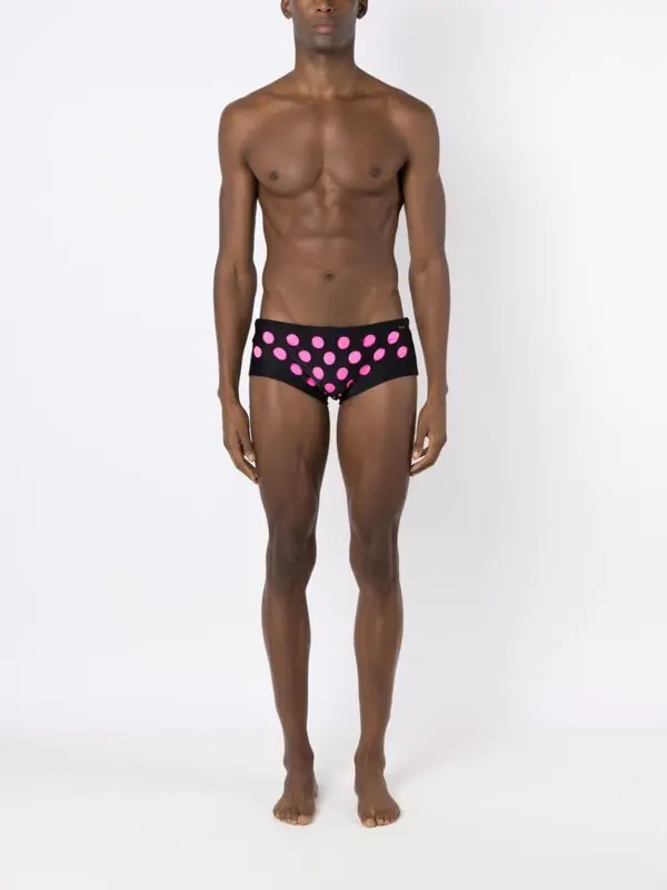 AMIR SLAMA Polka-dot Swim Trunks