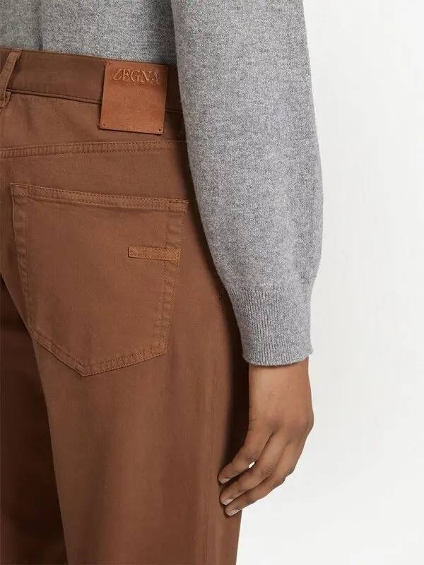 Zegna Slim-fit Roccia Jeans - Brown