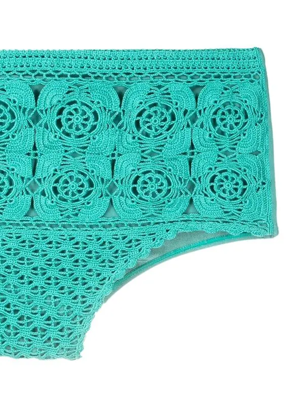 AMIR SLAMA Crochet Swim Trunks