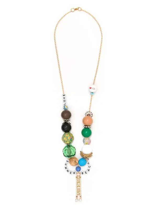 AMIR SLAMA Beaded Charm Necklace