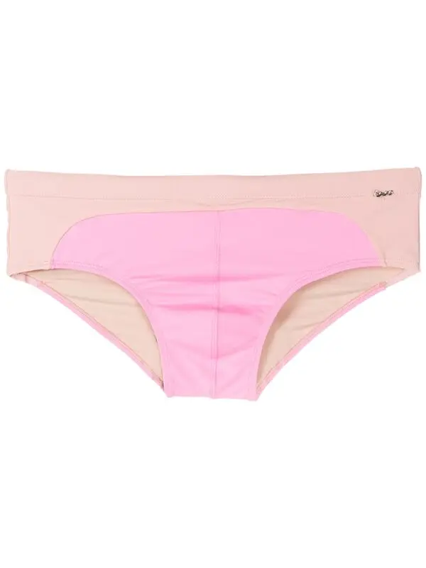 AMIR SLAMA Panelled Swim Trunks - Pink