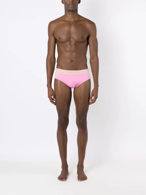 AMIR SLAMA Panelled Swim Trunks