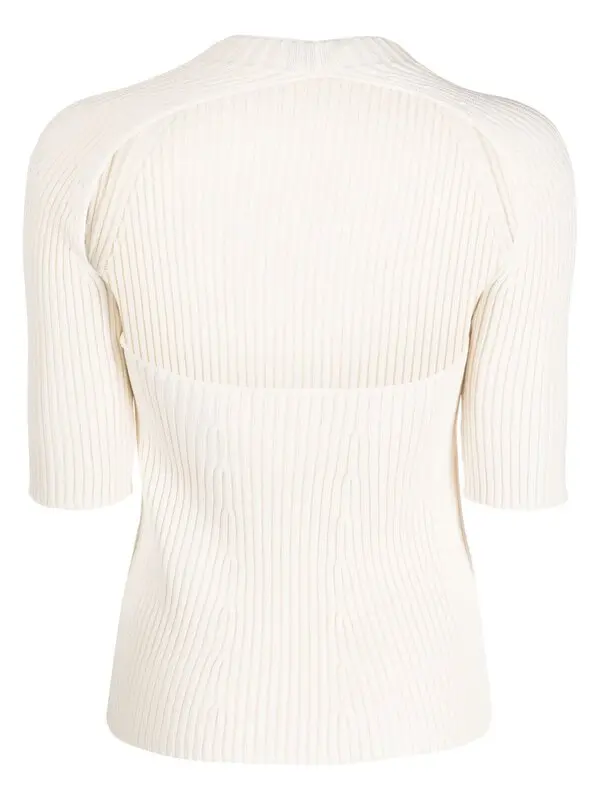 MRZ Three-quarter Sleeve Ribbed Top