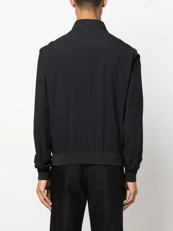 MOORER Zip-up Bomber Jacket - Blue