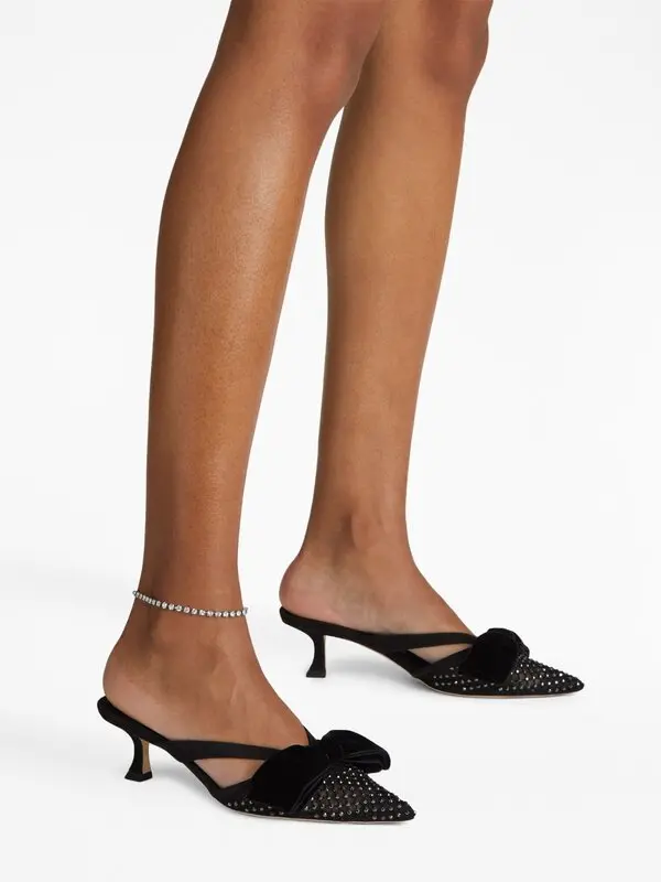 JIMMY CHOO Saeda Crystal Embellished Anklet
