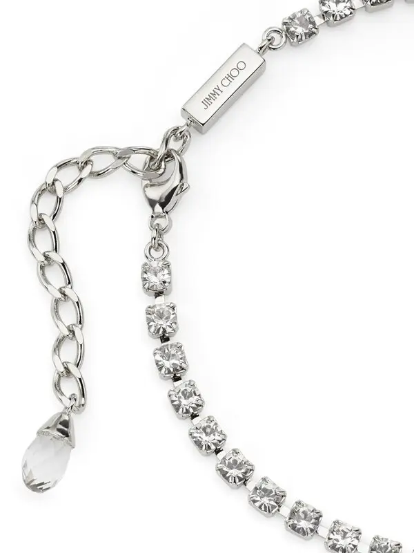 JIMMY CHOO Saeda Crystal Embellished Anklet