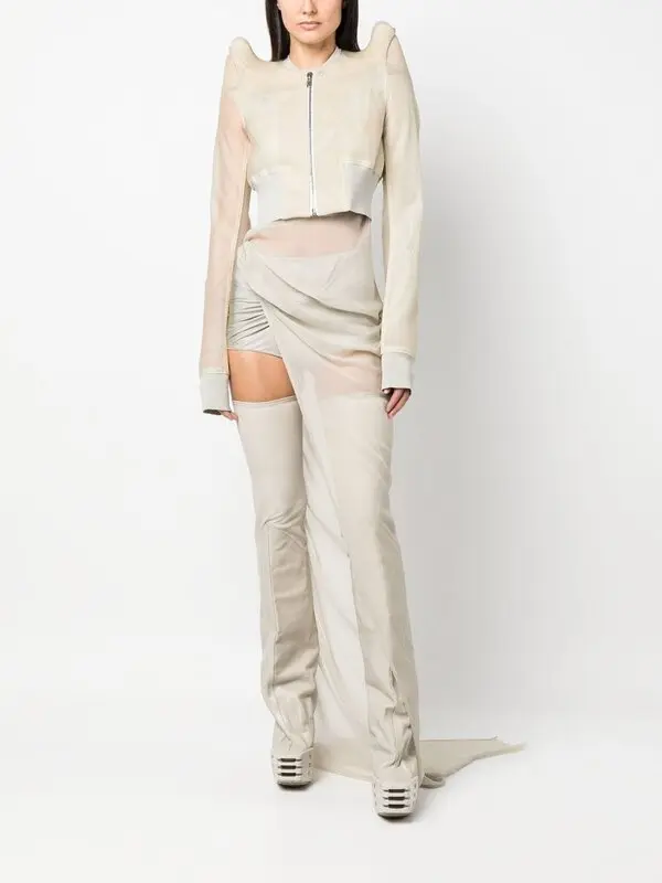 Rick Owens Cropped Zip-up Jacket