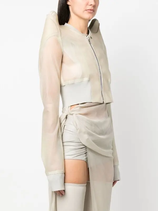 Rick Owens Cropped Zip-up Jacket