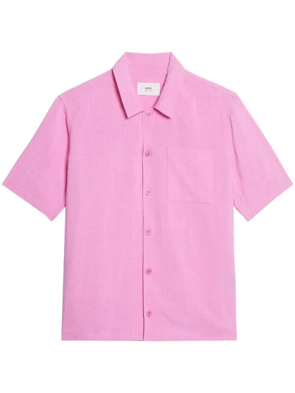 AMI Paris Short-sleeve Shirt - Pink