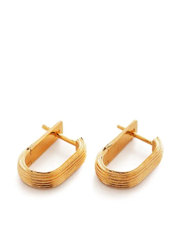 Monica Vinader Groovie Huggie Earrings