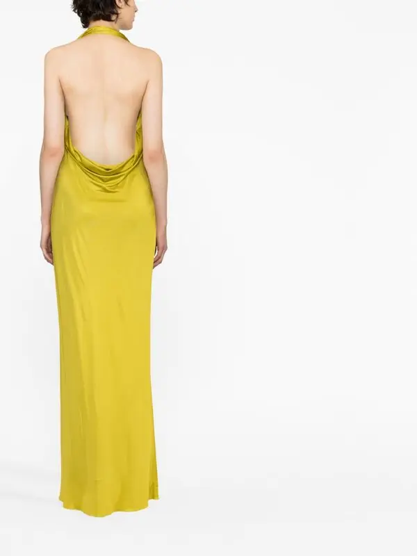 TOM FORD Draped Halterneck Maxi Dress