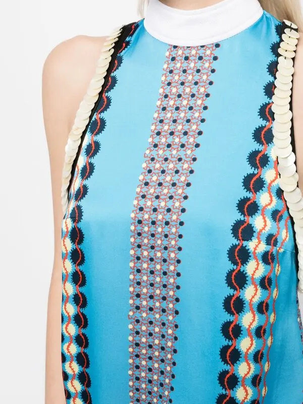 WALES BONNER Sleeveless Printed Top
